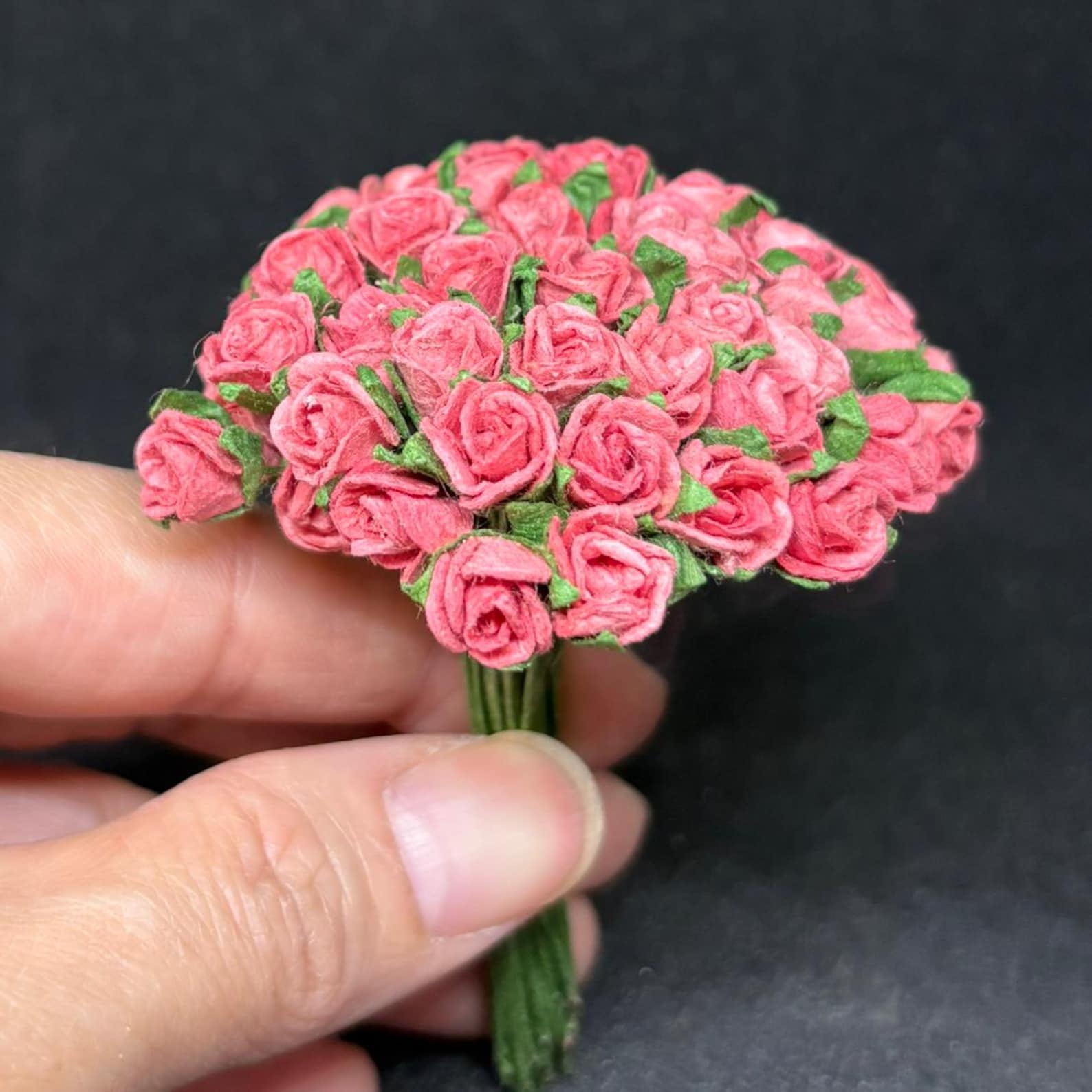 50pcs.7mm.miniature Mulberry Paper Flower,miniature Paper Flower,mini ...
