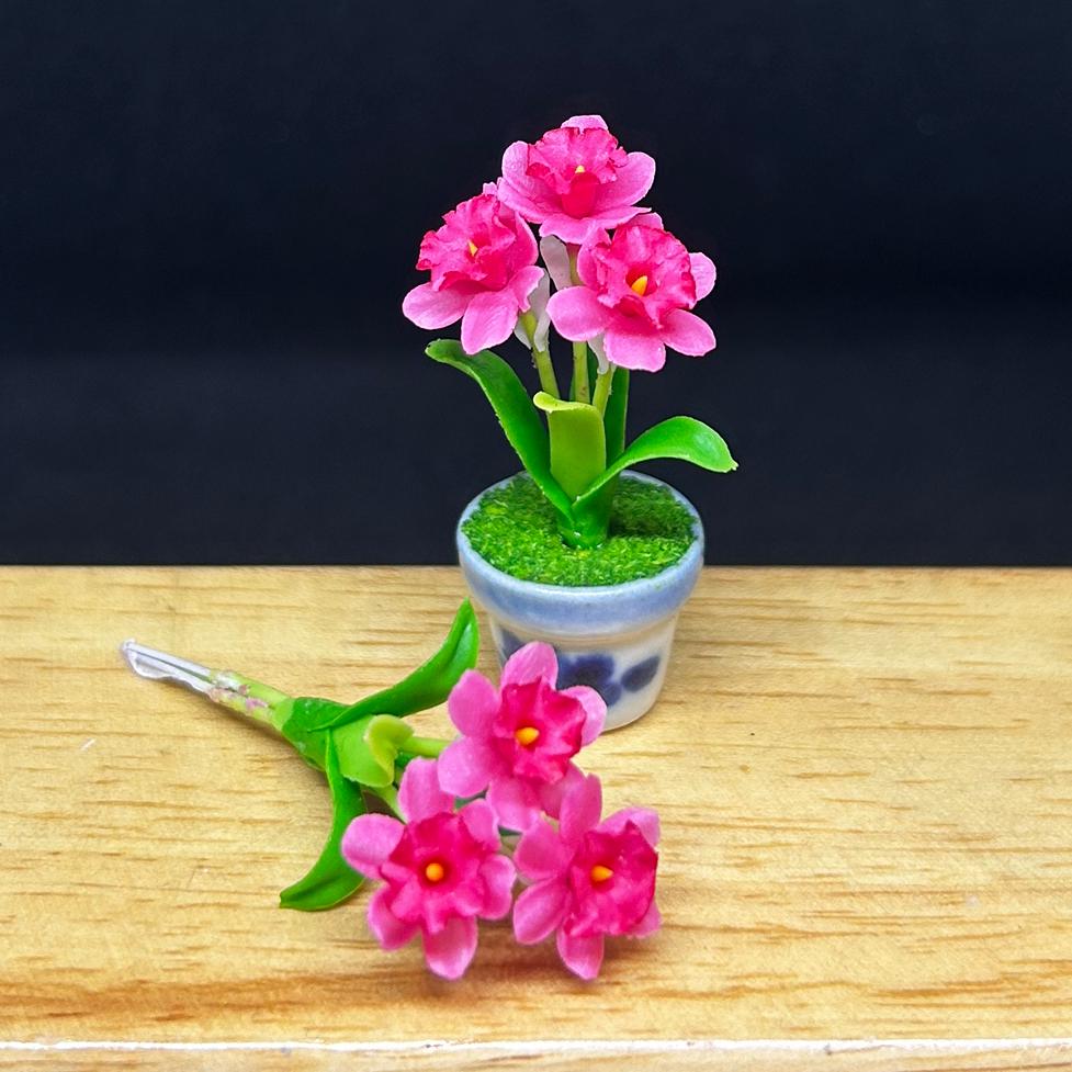 Miniature Flower,miniature Flower Pot,miniature Vase,dollhouse Flower ...