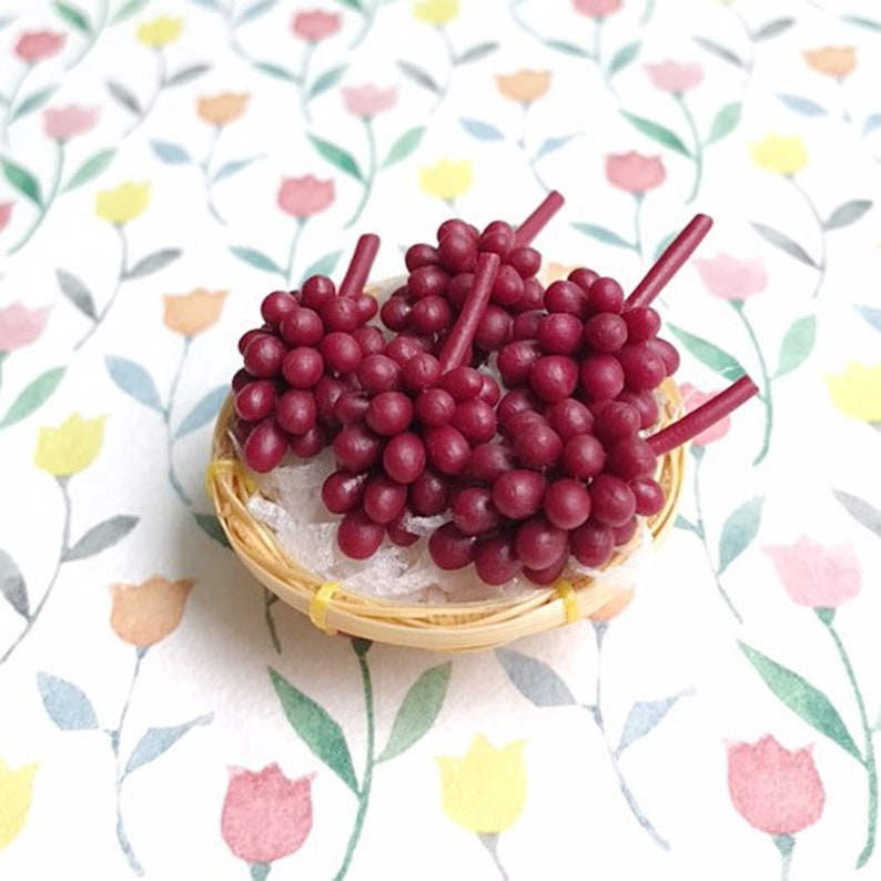 Miniature Grapes in Reed Basketminiature - Etsy