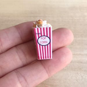 Miniature Popcorn Box,miniature Popcorn,miniature Paper Box,miniature ...
