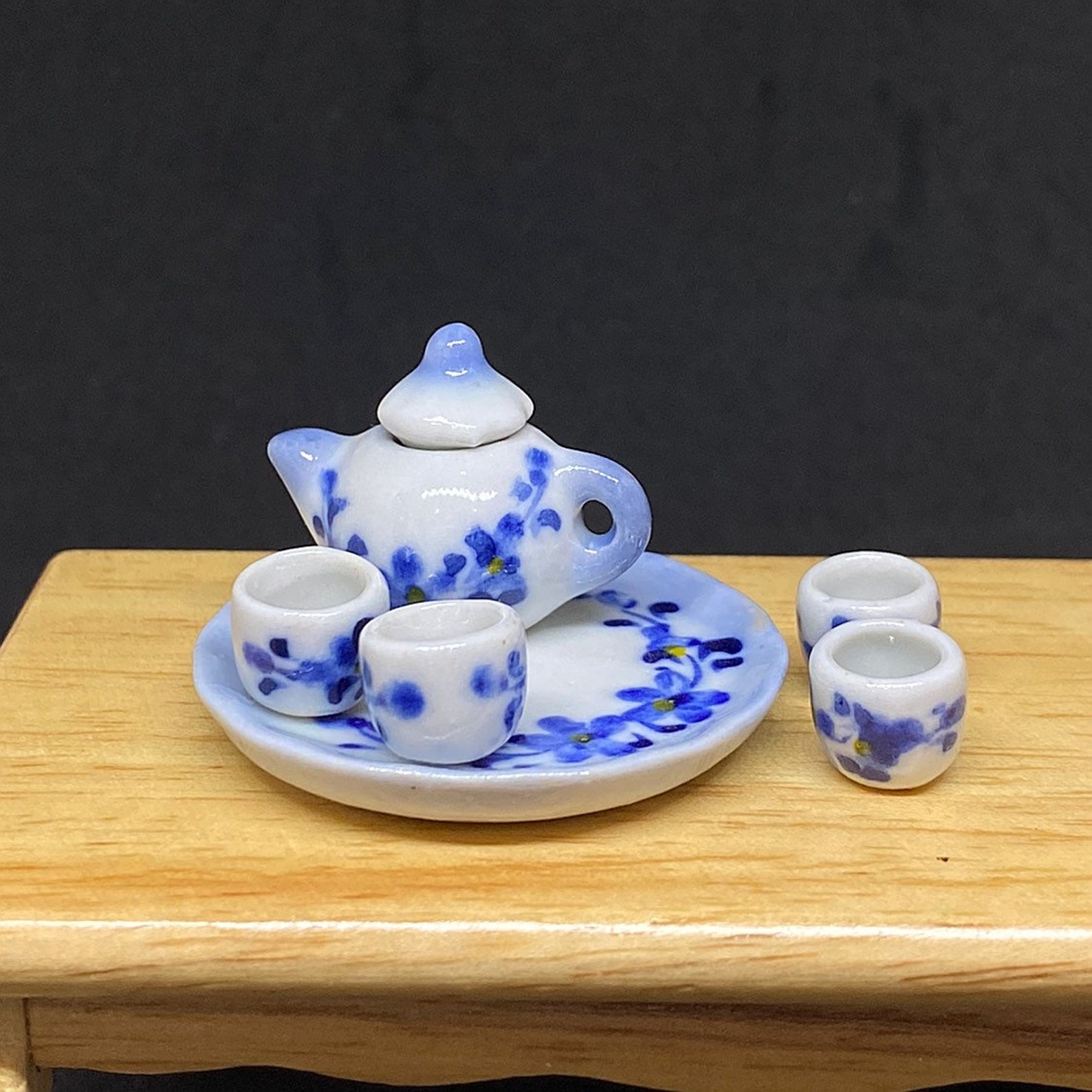 Miniature Tea Setminiature Chinese Tea Setminiature - Etsy