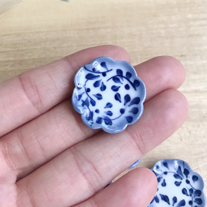 5 Pcs.miniatue Platemini Ceramic Plateminiature Food - Etsy