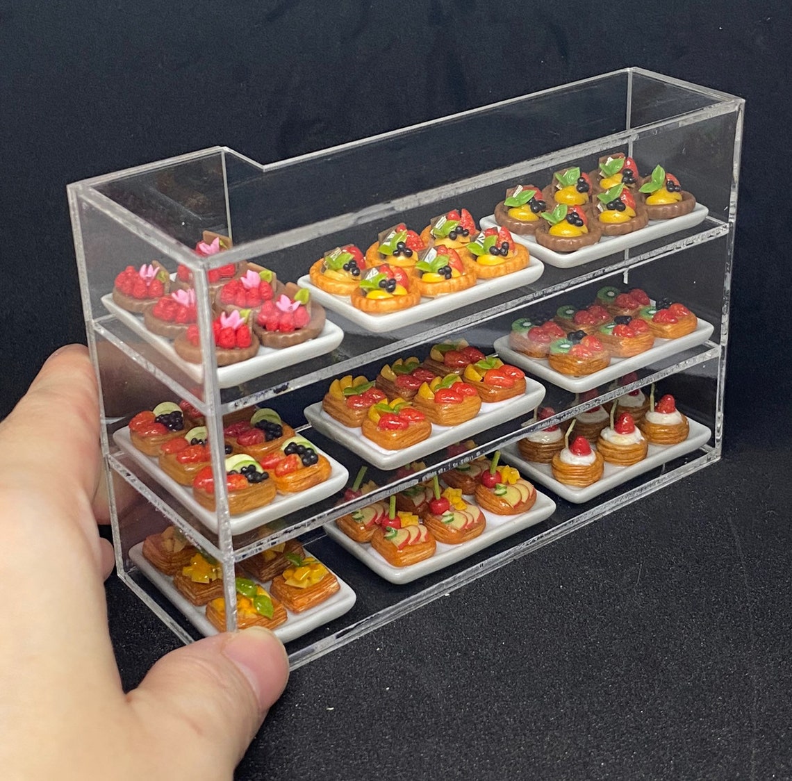 Miniature Clear Acrylic Display With Bakeryminiature - Etsy