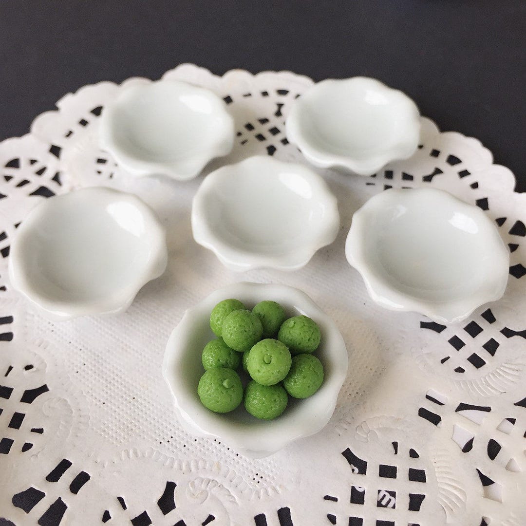 5pcs. Miniature Ceramic Bowl,dollhouse Bowl,miniature Food Bowl,mini ...