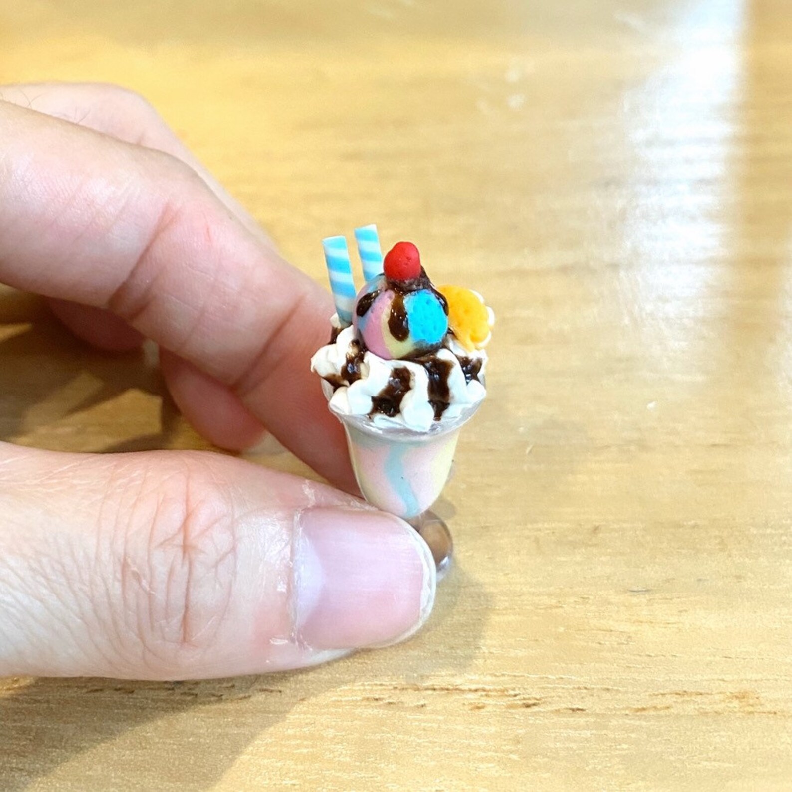 Miniature Ice Cream Miniature Sweetdollhouse Foodminiature - Etsy