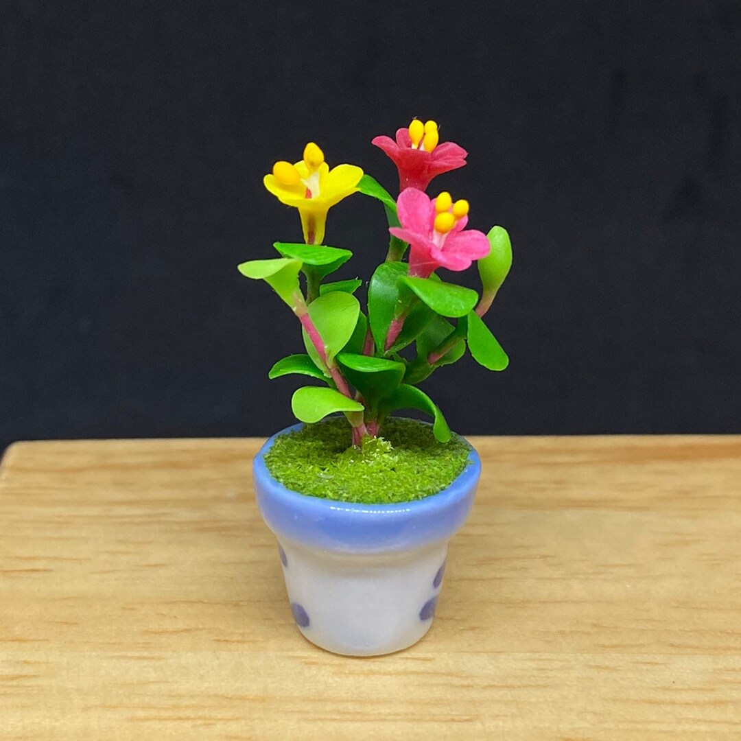 Miniature Flower,miniature Flower Pot,miniature Vase,dollhouse Flower ...