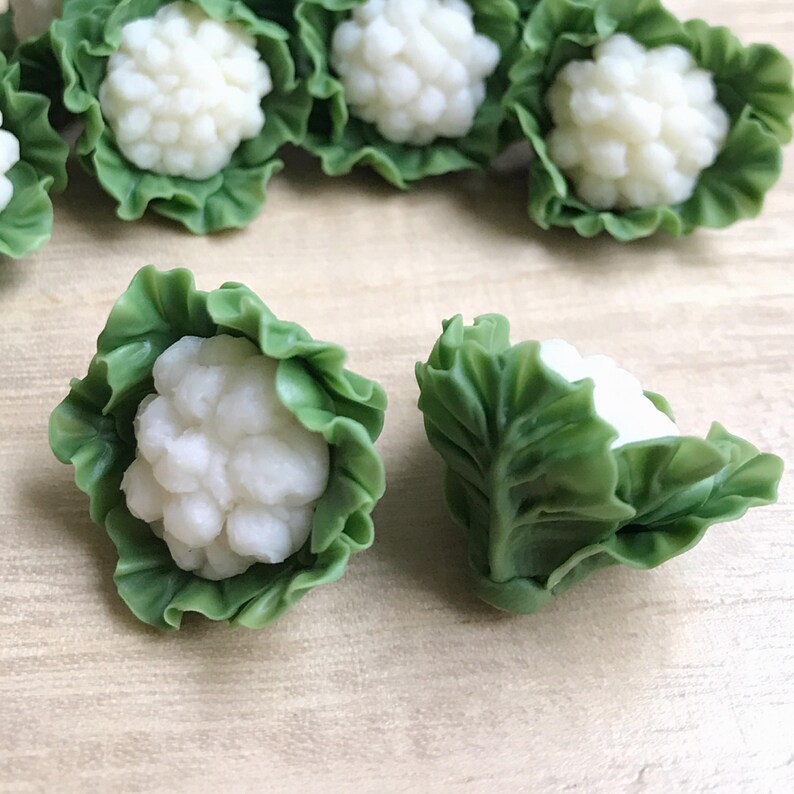 2/5/10pcs.miniature Cauliflower, Miniature Vegetable, Dollhouse ...