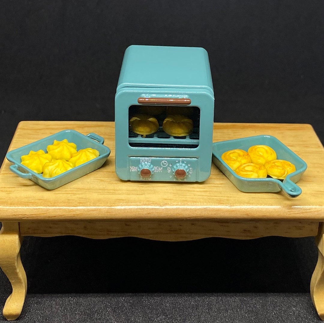 Miniature Oven With Bakery and Tray Oven Machine,dollhouse Oven Machine ...