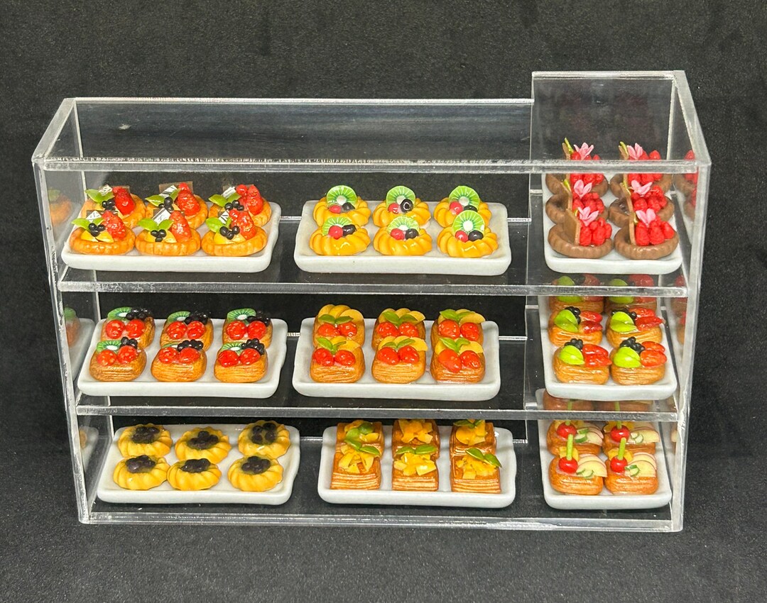 Miniature Clear Acrylic Display With Bakery,miniature Showcase ...