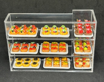 Miniature Clear Acrylic Display With Bakery,miniature Showcase ...