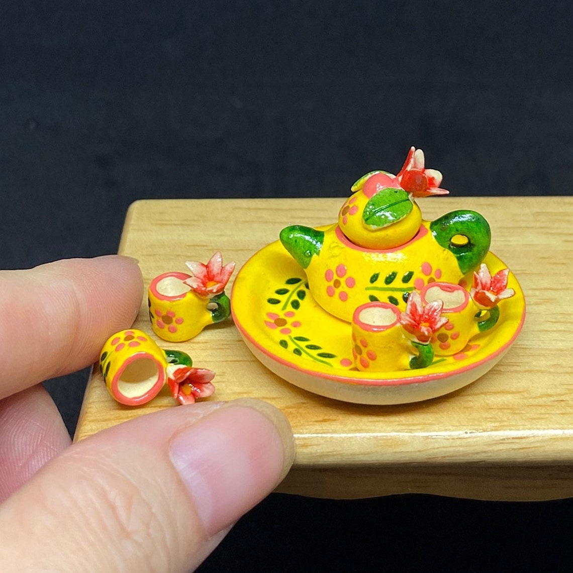 Miniature Tea Setminiature Chinese Tea Setminiature - Etsy
