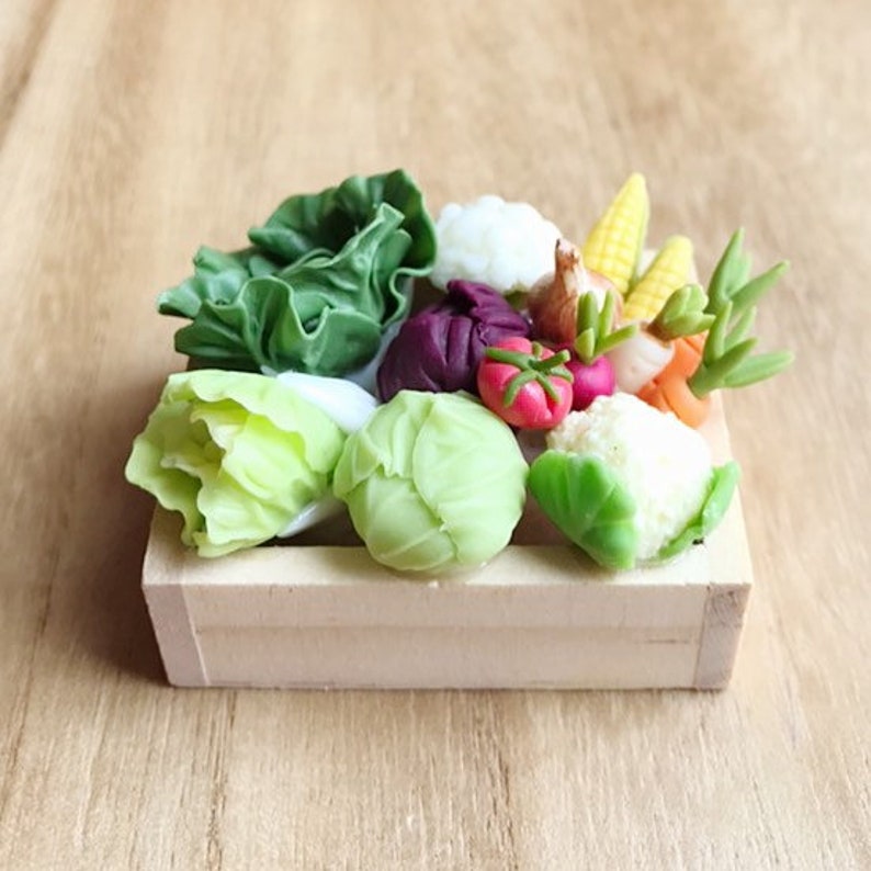 Miniature Mix Vegetables in the Wooden TrayMiniature | Etsy