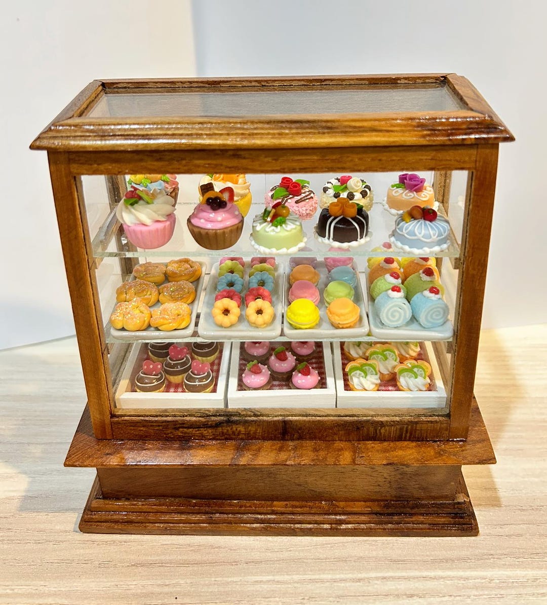 Miniature Wooden Stand With Bakery,miniature Bakery Display,miniature ...