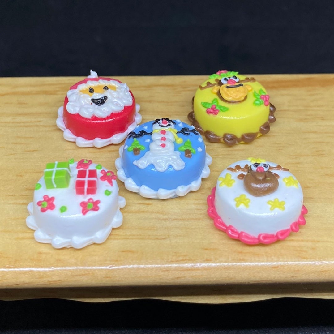 5pcs.miniature Cake,miniature Sweet,miniature Bakery,dollhouse Cake ...