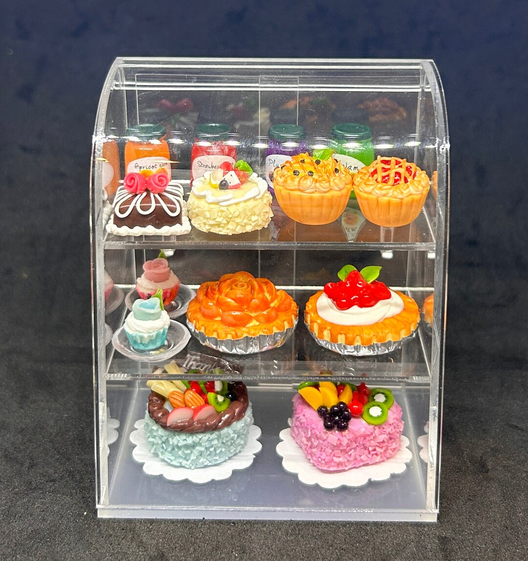 Miniature Bakery Display With Valentine Cakes,miniature Stand,miniature ...