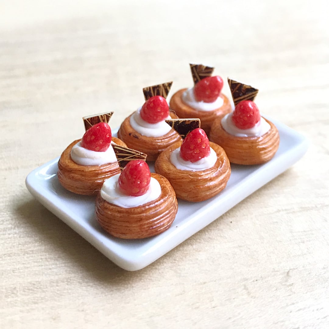 Miniature Bakery in Ceramic Tray,miniature Bakery,miniature Sweet ...