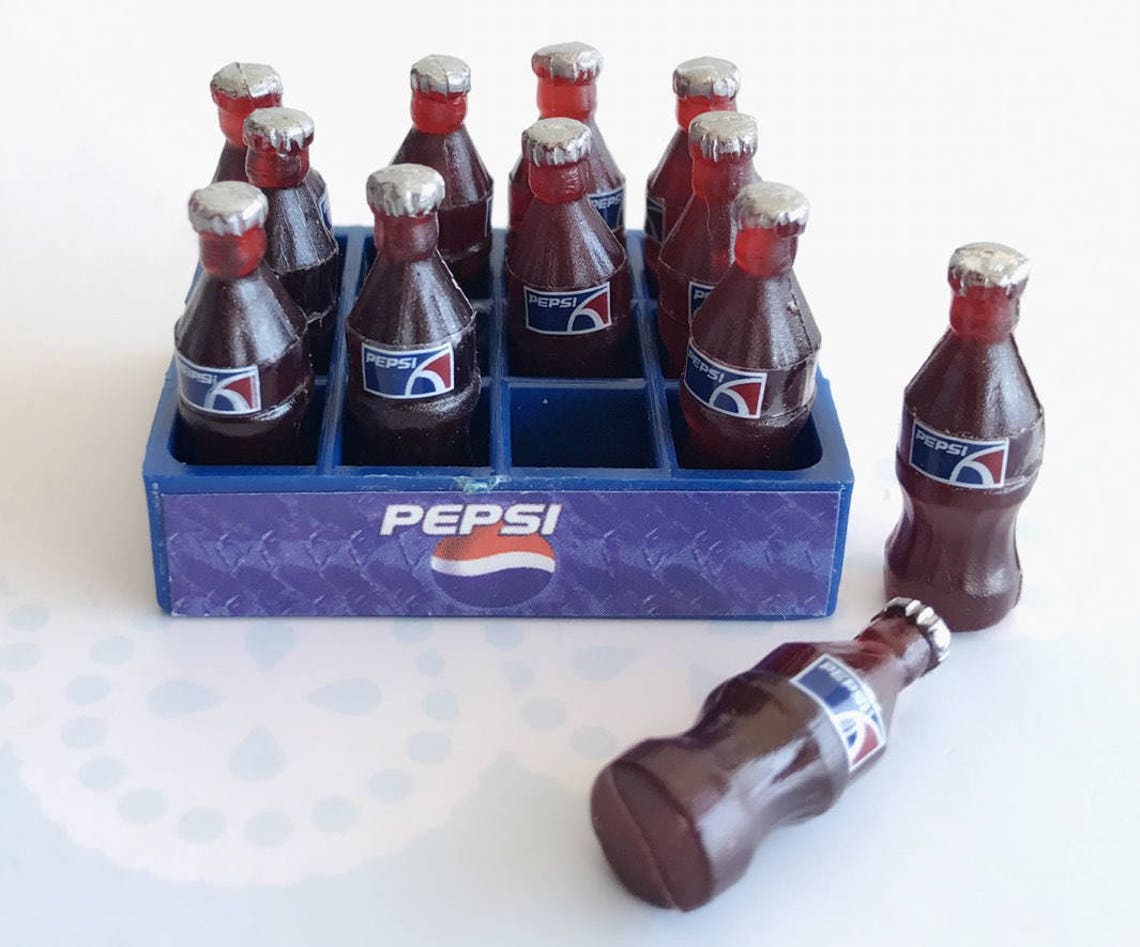 Miniature Coca Cola 12bottle With Trayminiature - Etsy