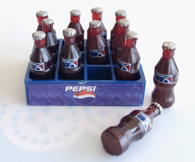 Miniature Coca Cola 12bottle With Trayminiature | Etsy