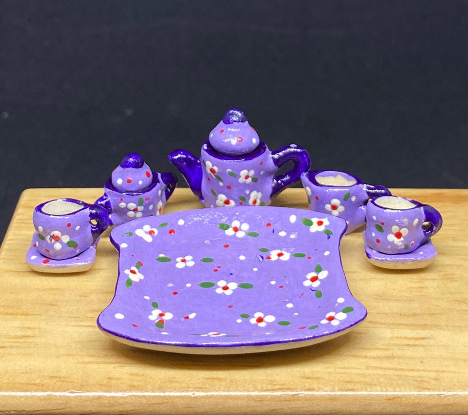 Miniature Tea Setminiature English Tea Setminiature - Etsy