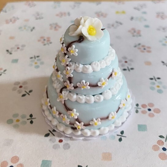 Miniature 3Tier Wedding CakeMiniature CakesMiniature | Etsy