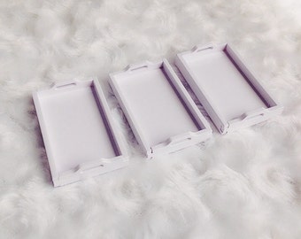 Miniature White Wooden Tray,miniature Tray,dolls House,doll and ...