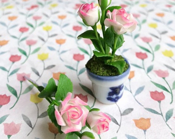 Miniature Flower,miniature Rose,dollhouse Flower,miniature Garden ...