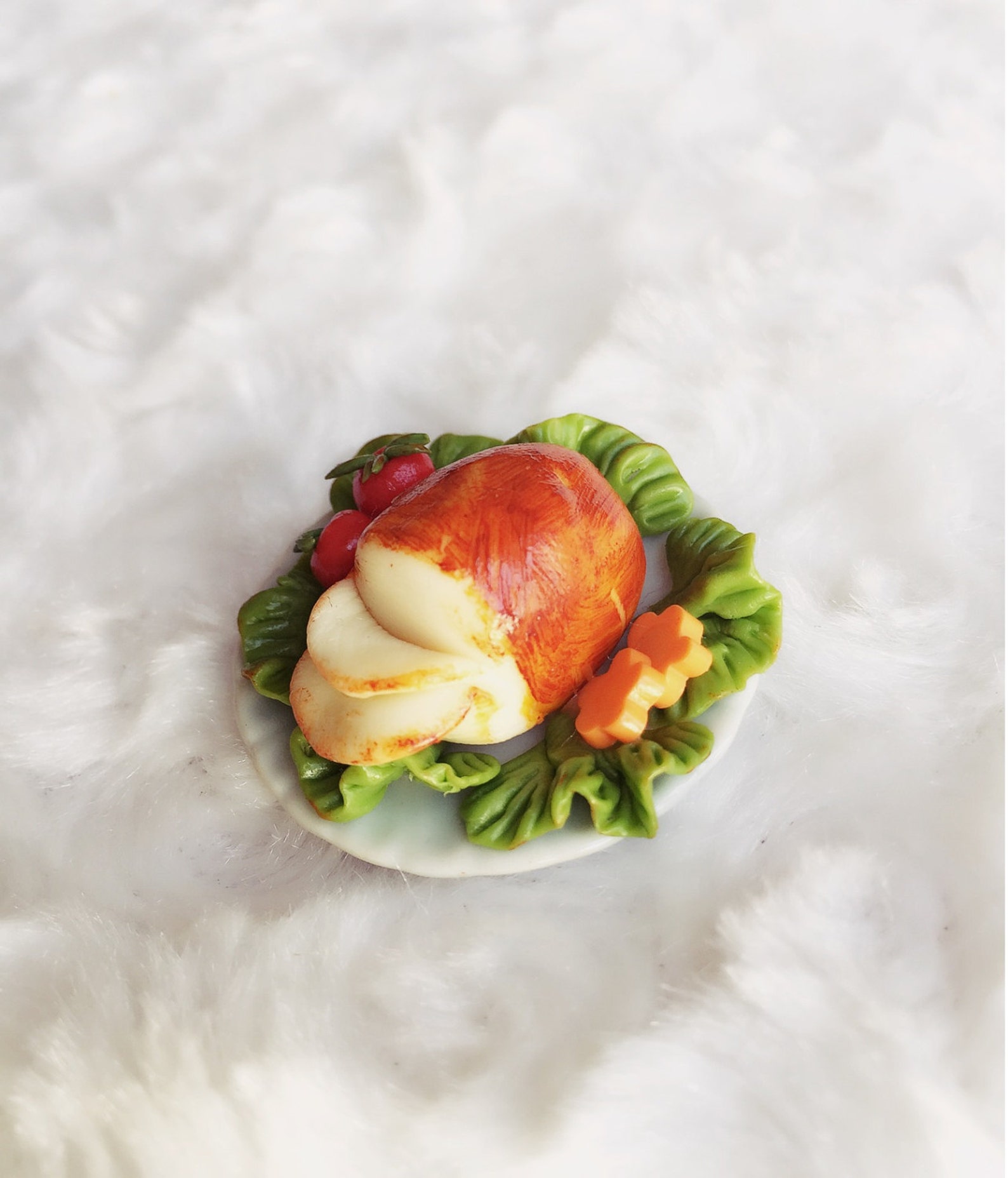 Miniature Roasted Hamslices Ham Miniature miniature Food for - Etsy