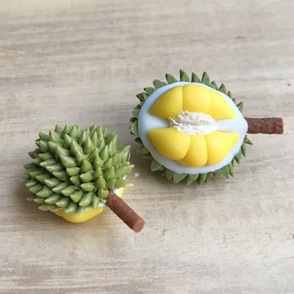 Miniature Durianminiature Fruitminiature Half - Etsy