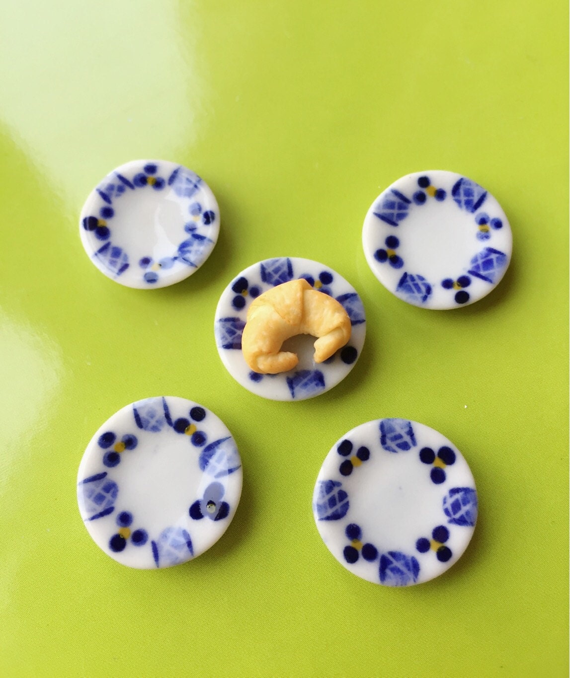 5 Miniature Platemini Ceramic Plateminiature Food - Etsy