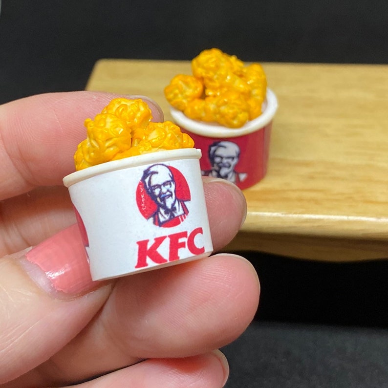 Miniature Fried Chicken in the Bucket,miniature Chicken,miniature Food ...