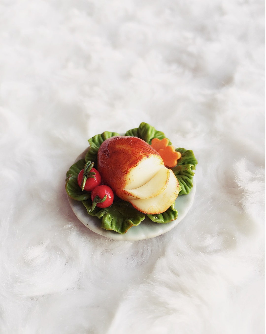 Miniature Roasted Hamslices Ham Miniature miniature Food for - Etsy