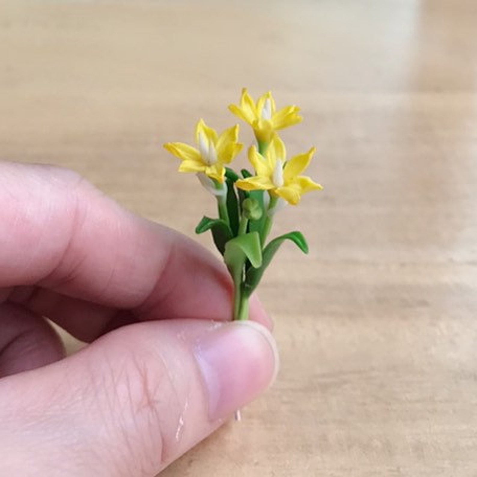 Miniature Flowerminiature Clay Flowerminiature | Etsy