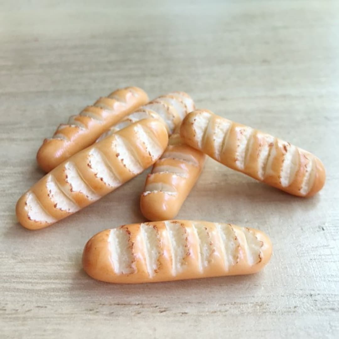 5pcs.miniature Bread,miniature Bakery,french Bread,dolls House Bakery ...