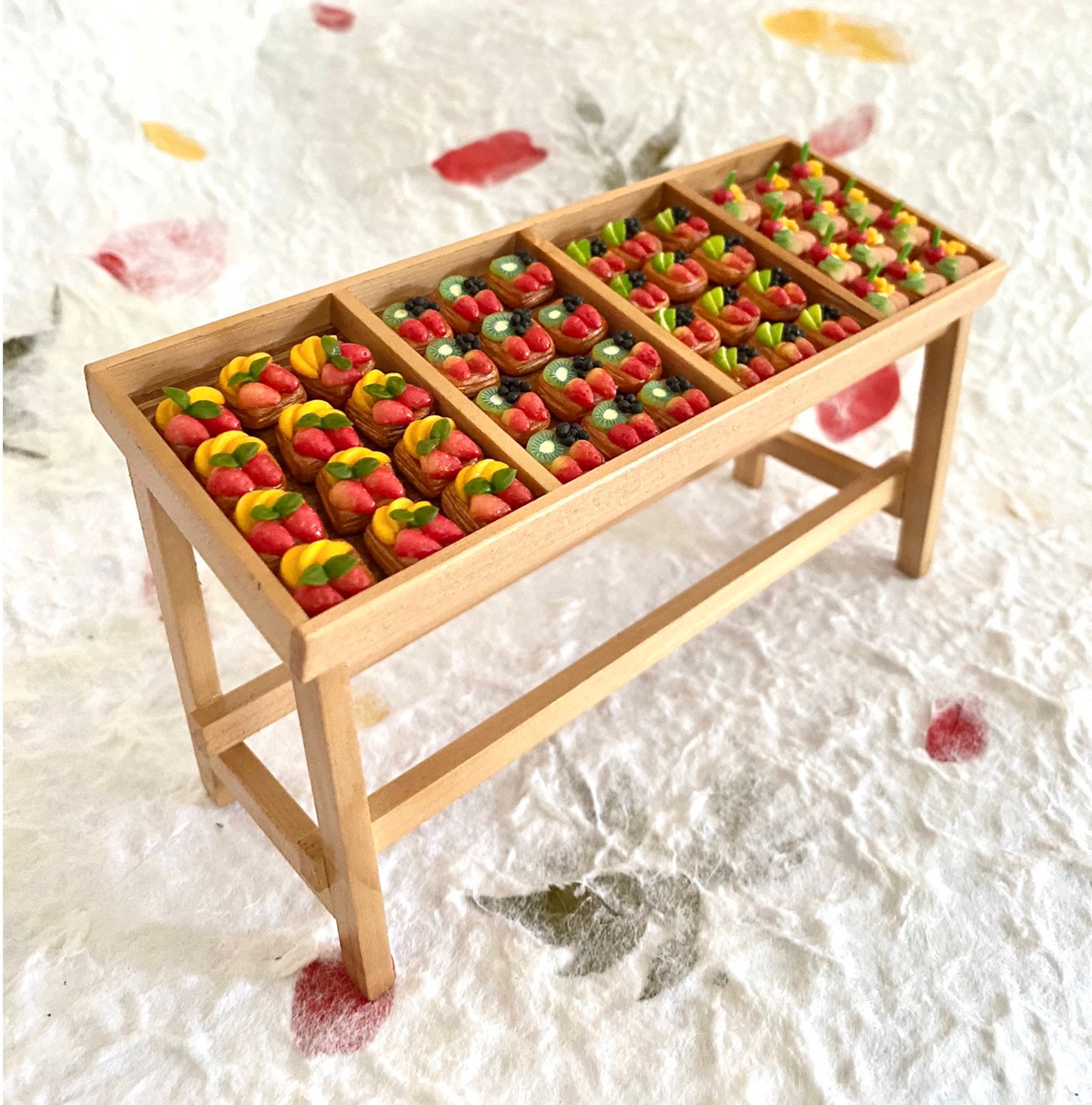 Miniature Wooden Stand With Bakeryminiature Bakery - Etsy