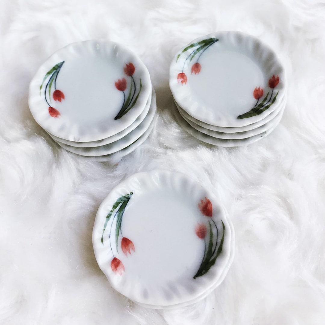 5pcs Miniatue Plate,mini Ceramic Plate,miniature Food Plate,miniature ...