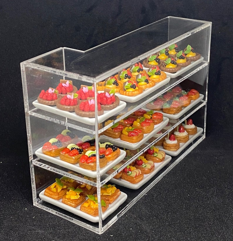 Miniature Clear Acrylic Display With Bakeryminiature - Etsy