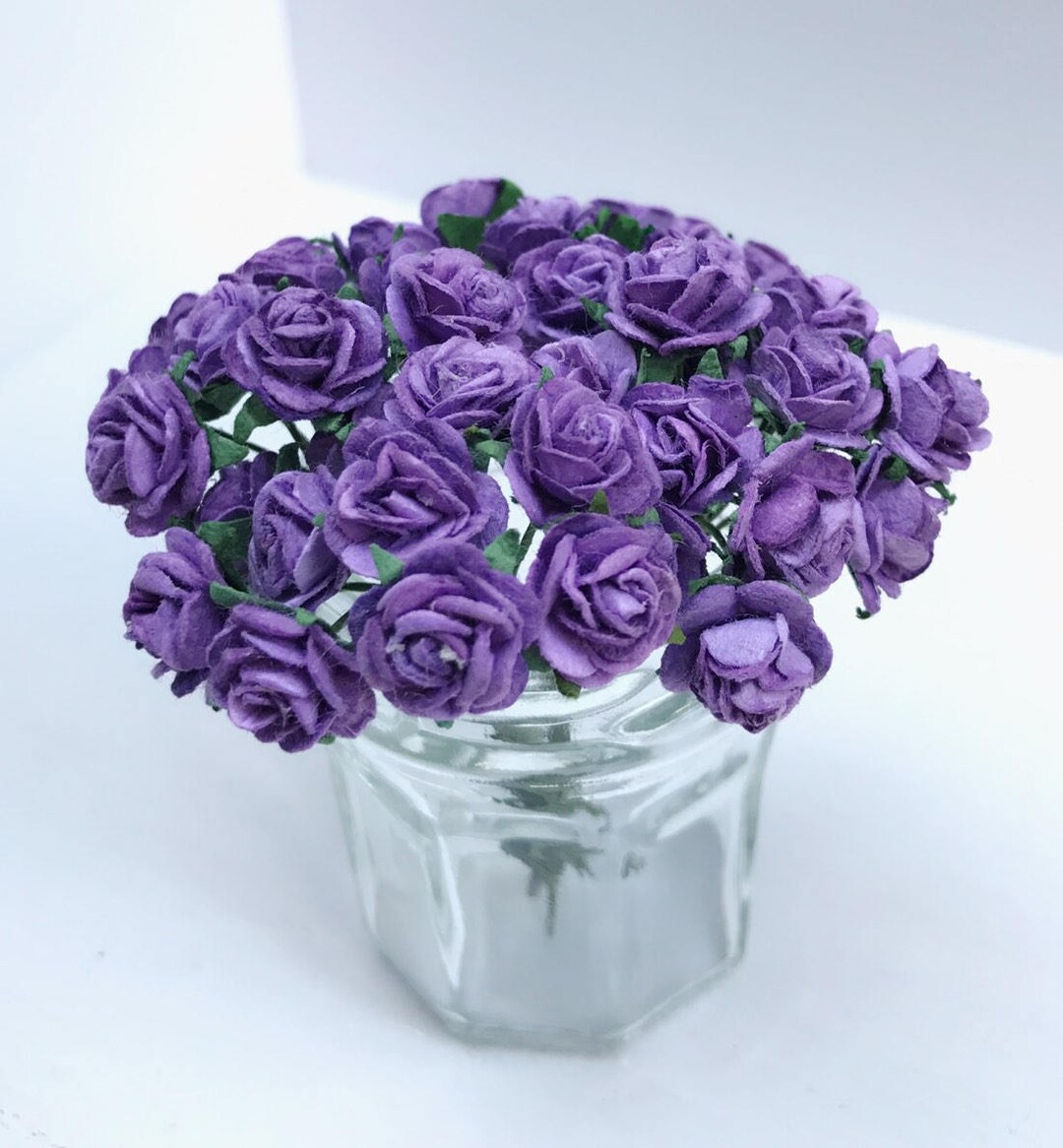 10mm.miniature Mulberry Paper Flower,miniature Paper Flower,mini Rose ...