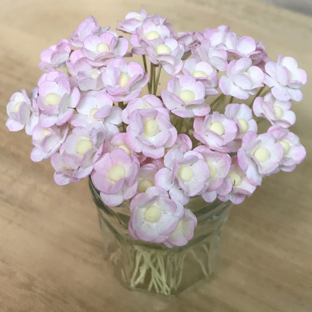 100 Pcs.10mm.miniature Mulberry Paper,miniature Paper Flower,mulberry ...