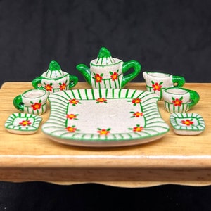 Miniature Tea Set,miniature English Tea Set,miniature Drink,dollhouse ...