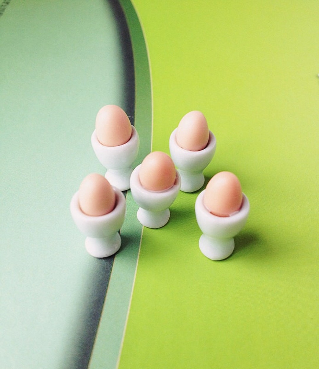 Miniature Egg Stand,small Eggs,doll&miniature,eggs,5 Pcs. of Egg Stand ...