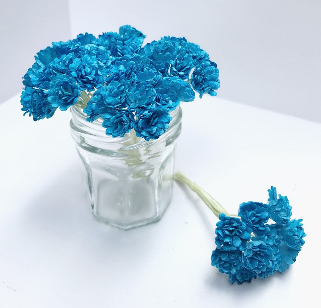 100 Pcs.10mm.miniature Mulberry Paper Gypsophila,miniature Paper Flower ...