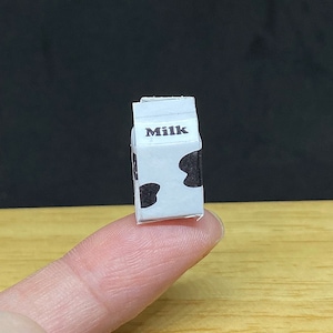 1 Box Miniature Milk Box,miniature Paper Box,miniature Box,miniature ...