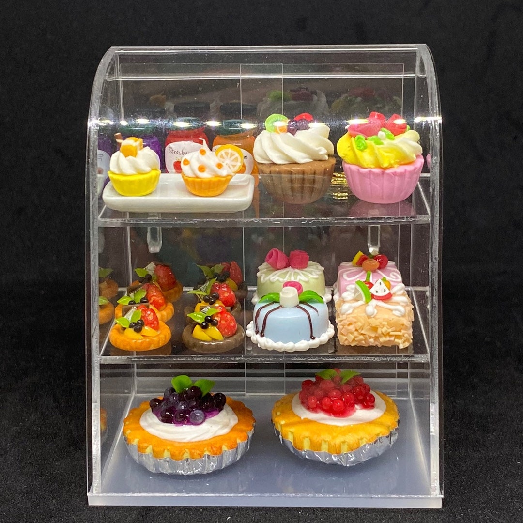 Miniature Bakery Display With Valentine Cakes,miniature Stand,miniature ...