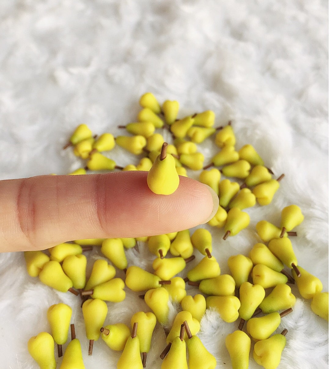 Miniature Yellow Pear,dolls House and Miniature,miniature Fruit,yellow ...
