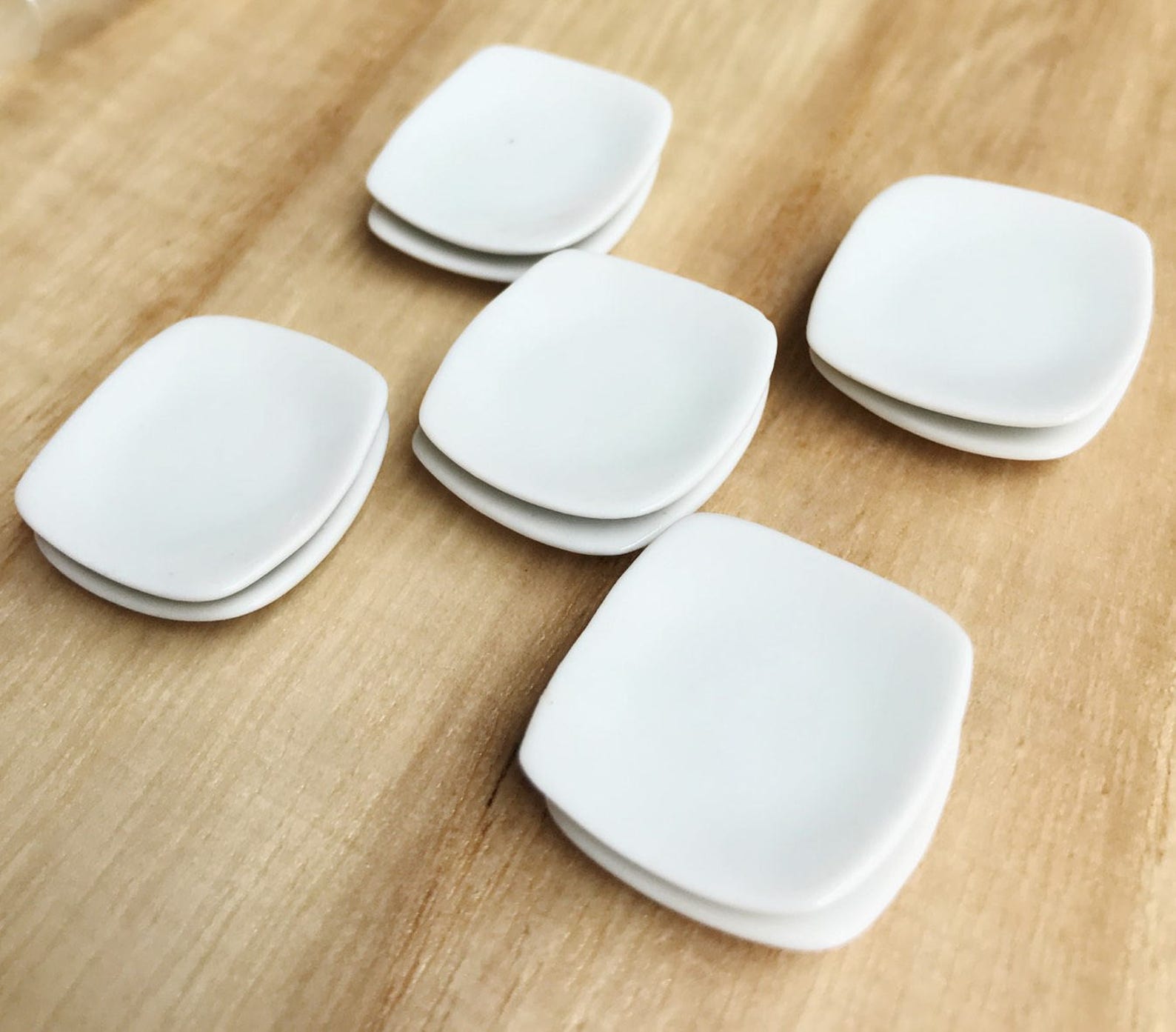 5 Miniature Plate,ceramic Plate Miniature,miniature Food Plate ...