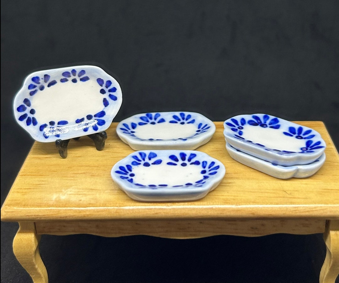 5pcs Miniatue Plate,mini Ceramic Plate,miniature Food Plate,miniature ...