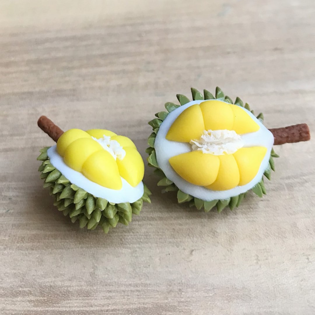 Miniature Durian,miniature Fruit,miniature Half Durian,dollhouse Durian ...