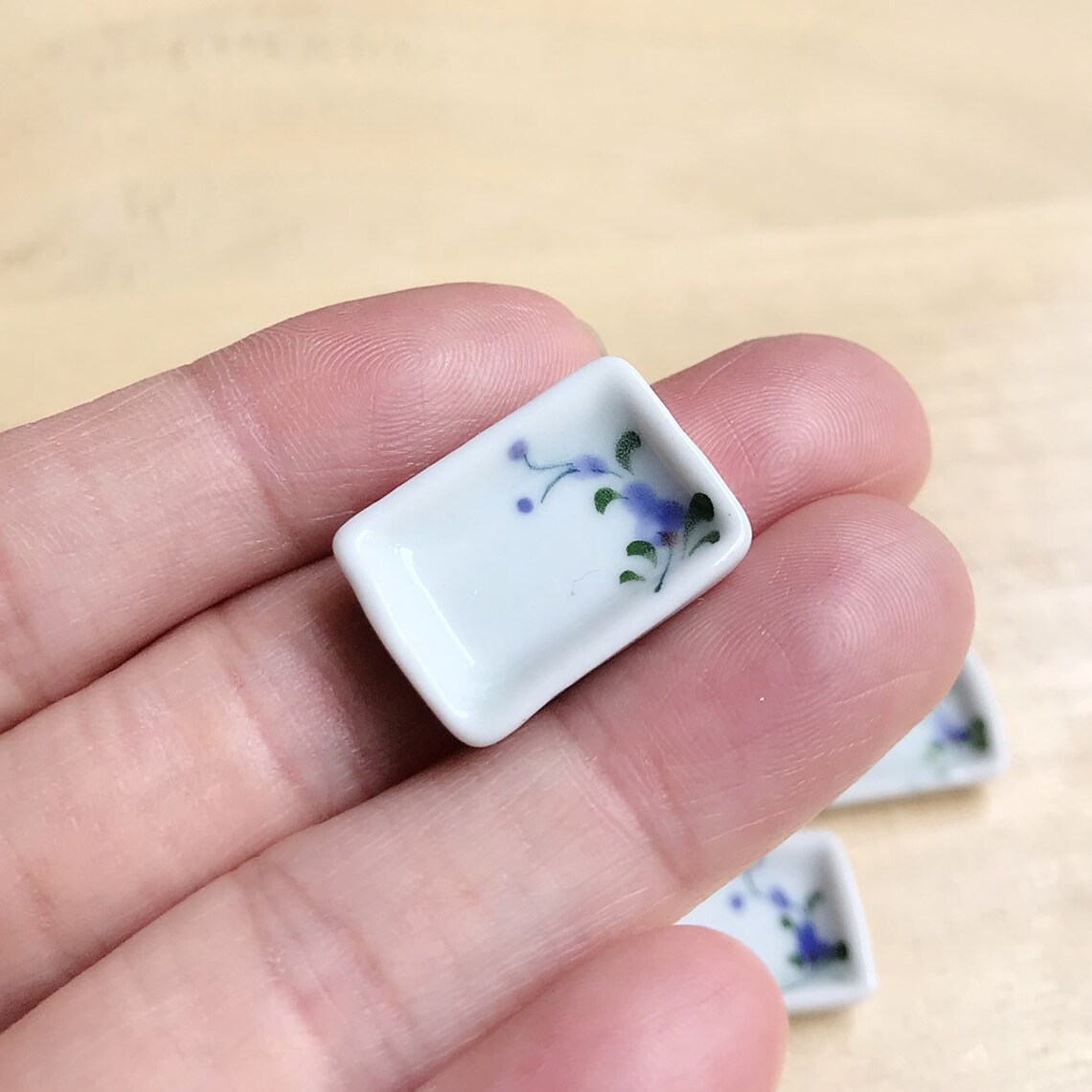 5 Pcs. Miniature Platemini Ceramic Plateminiature Food - Etsy