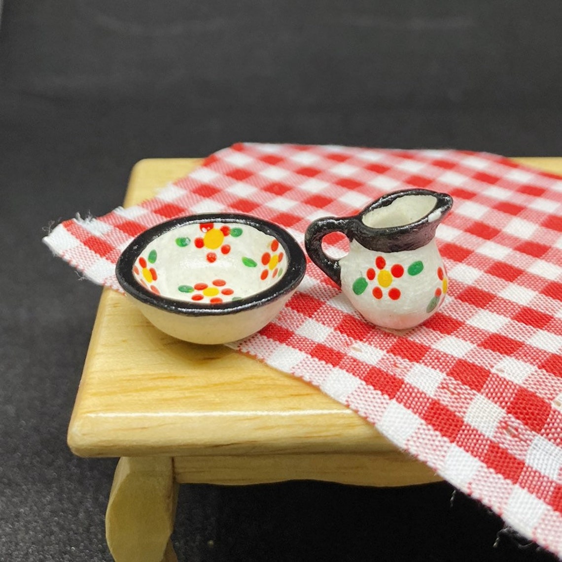 1:24 Miniature Pitcher and Bowlminiature Empty Pitchers and | Etsy