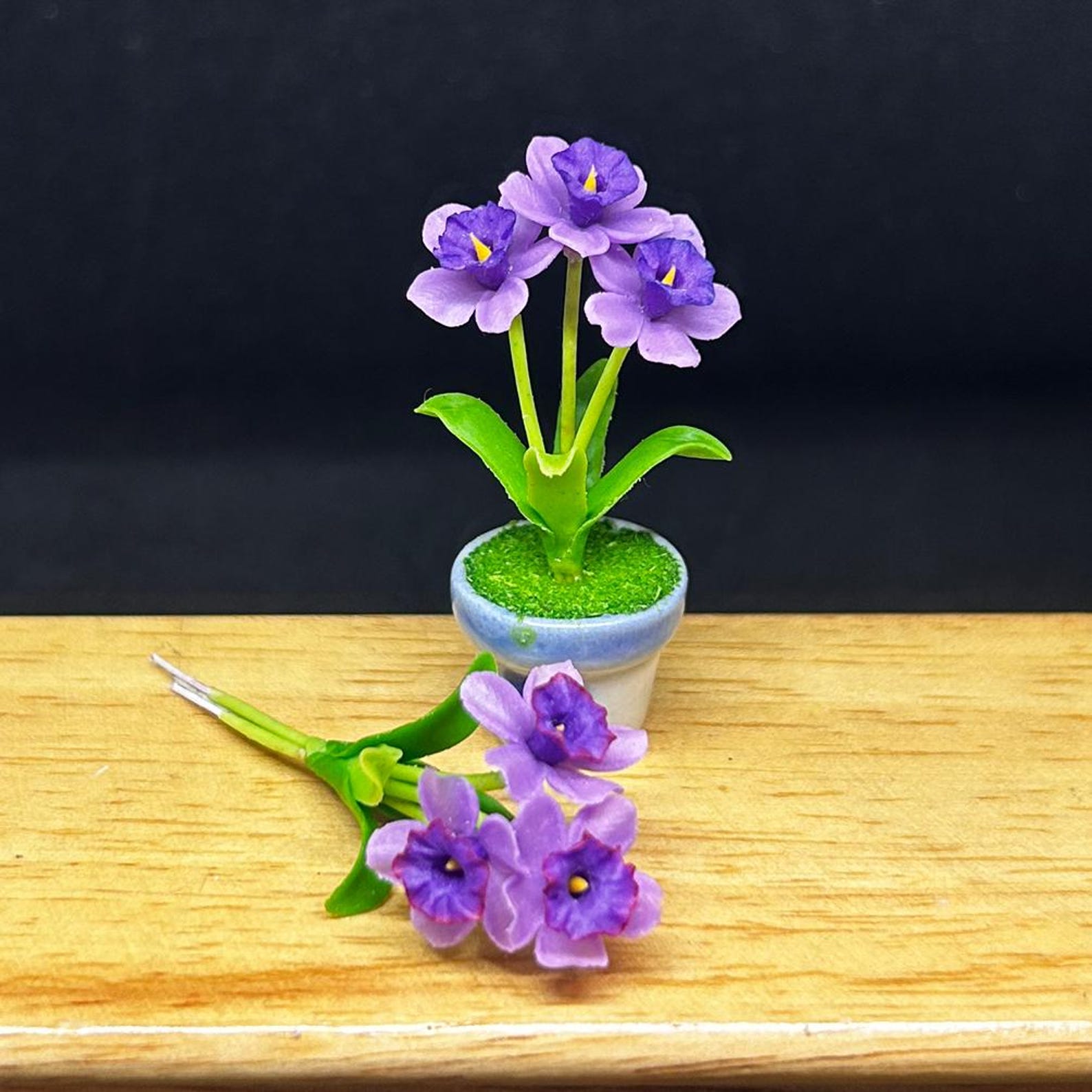 Miniature Flower,miniature Flower Pot,miniature Vase,dollhouse Flower ...